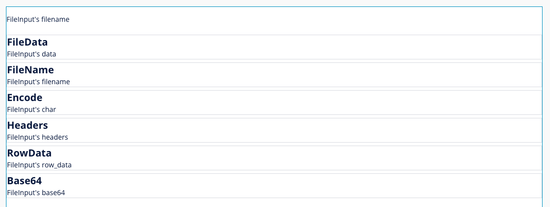 CSV File Input | workwork
